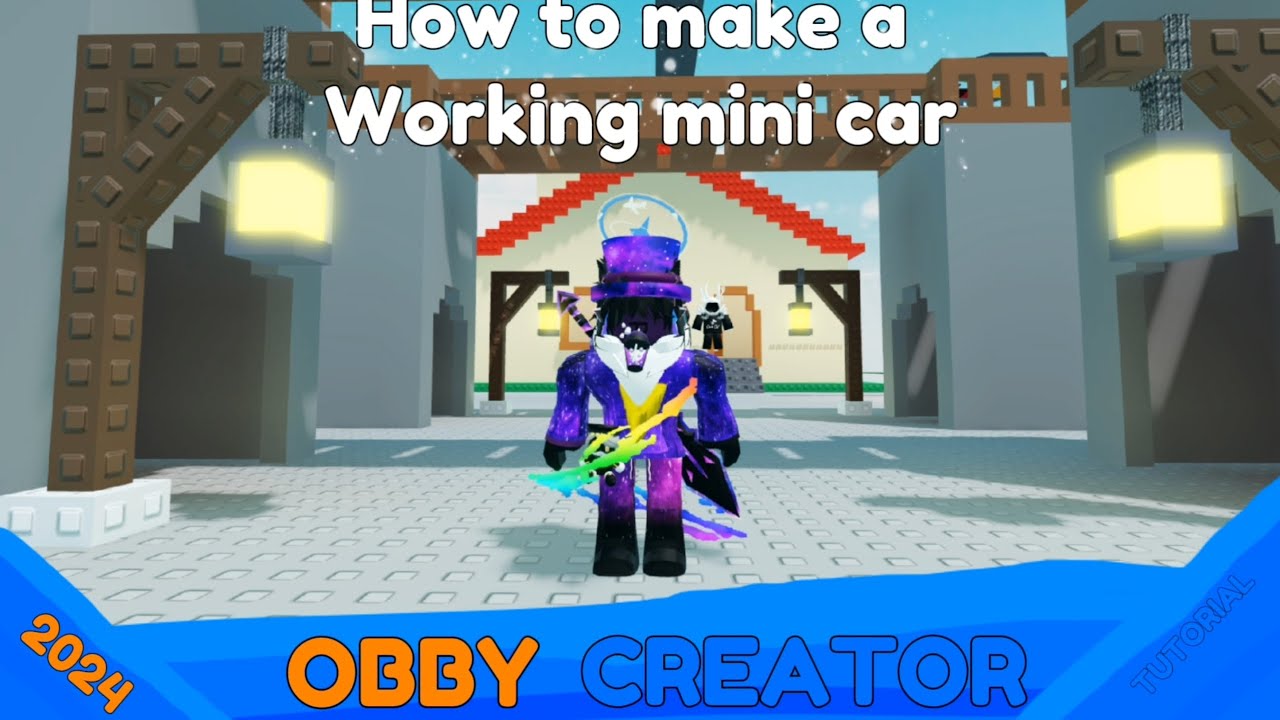 How to make a working mini car in Roblox Obby Creator [Turtorial] - YouTube