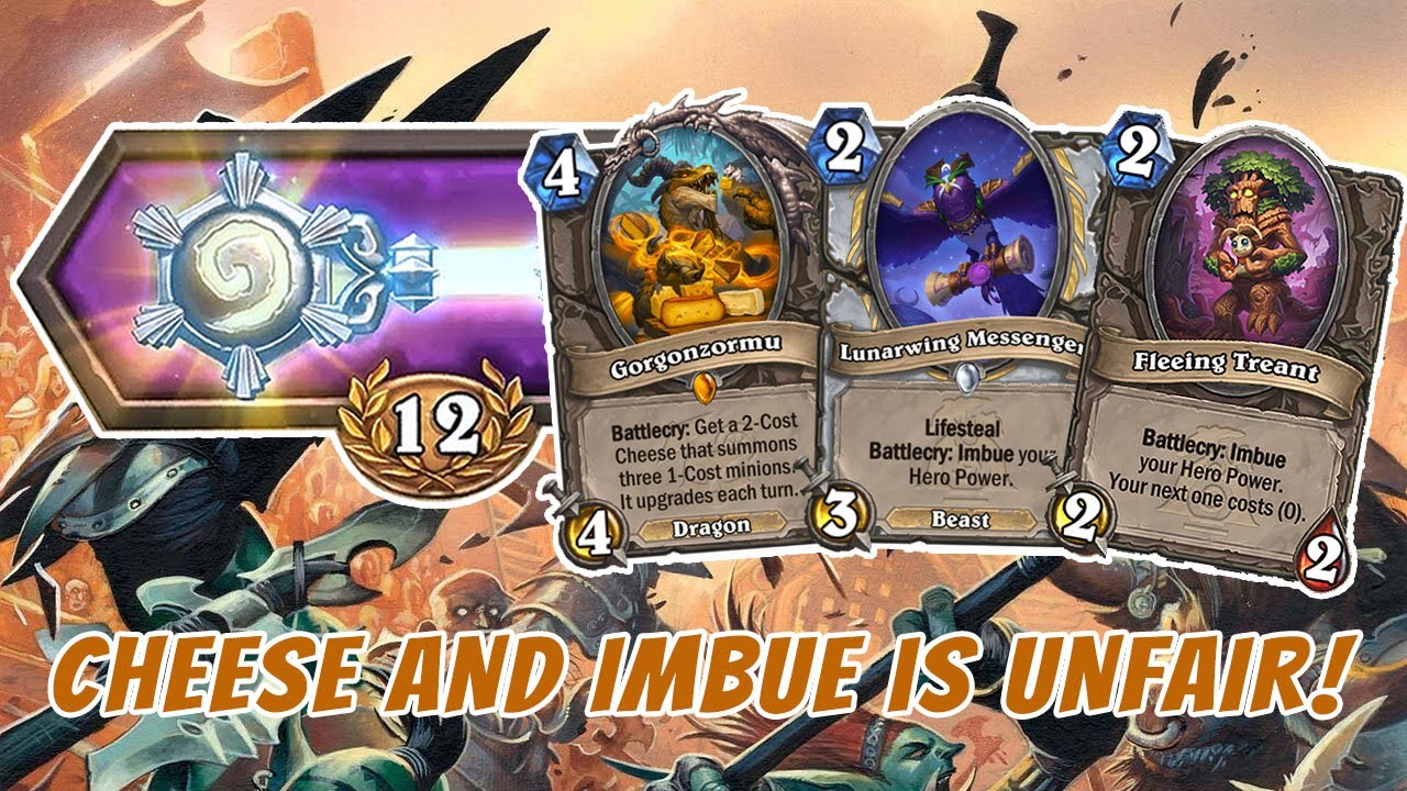 Cheese and Imbue Priest Run is GOD MODE! - Hearthstone Arena - YouTube
