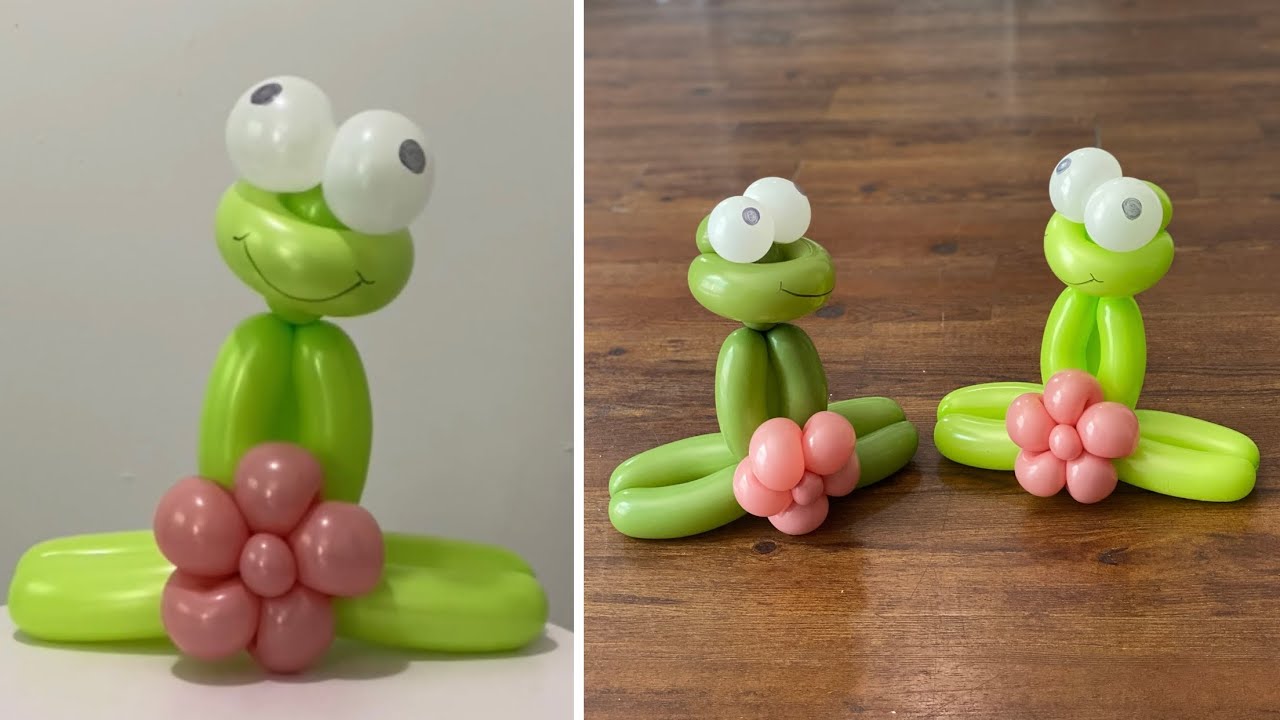How To Make Balloon Frog - YouTube