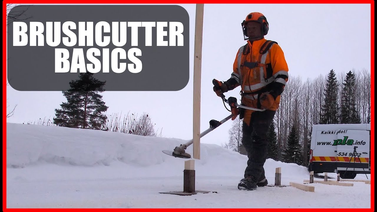 Learn To Use a Brush Cutter - Control Falling Direction - YouTube