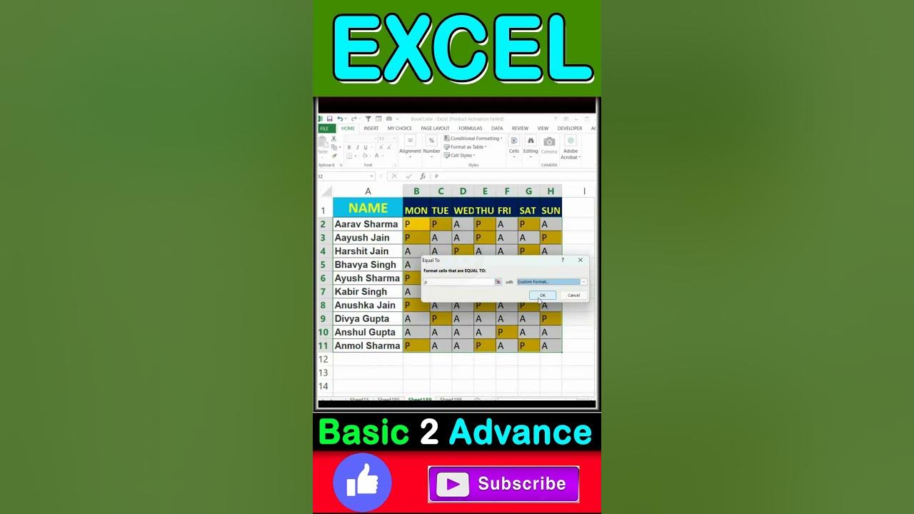 TEXT COLOR CHANGE IN EXCEL #exceltips #shorts #exceltricks #excel #exceltutorial - YouTube