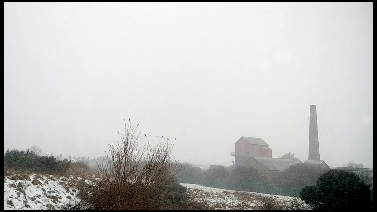 Mini Snow Blizzard Cornwall Timelapse 01-March-2018 - YouTube