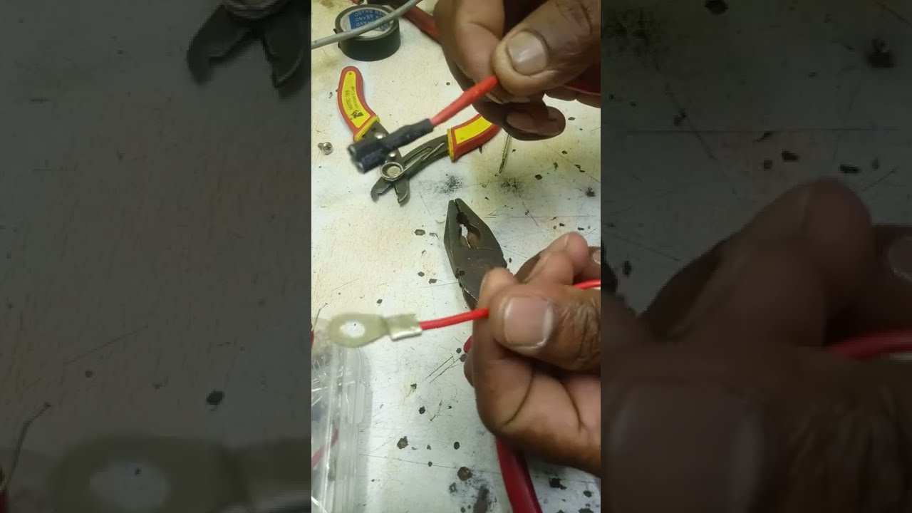 Battery leg soldering for testing wire making - YouTube