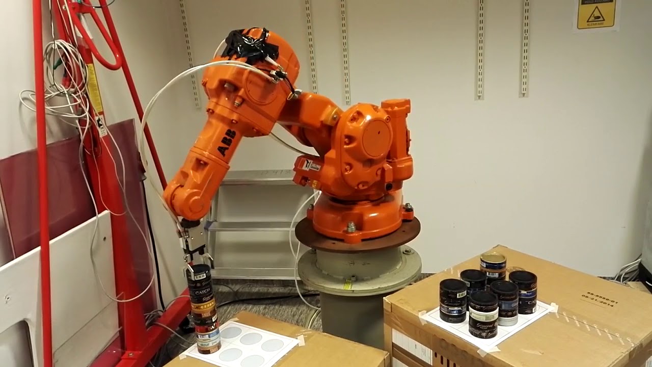 Stacking ABB IRB 140 Industrial Robot - YouTube