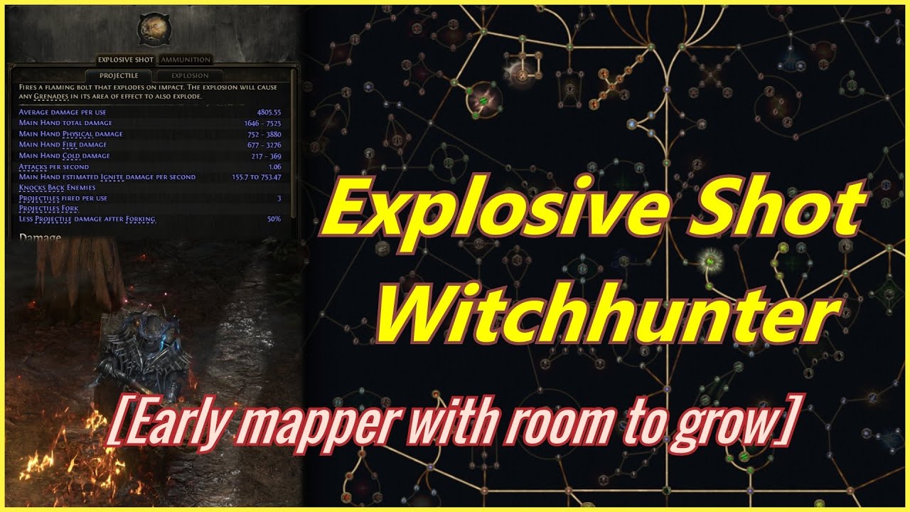 Explosive Shot Mercenary into red maps - Initial thoughts of POE2 - YouTube