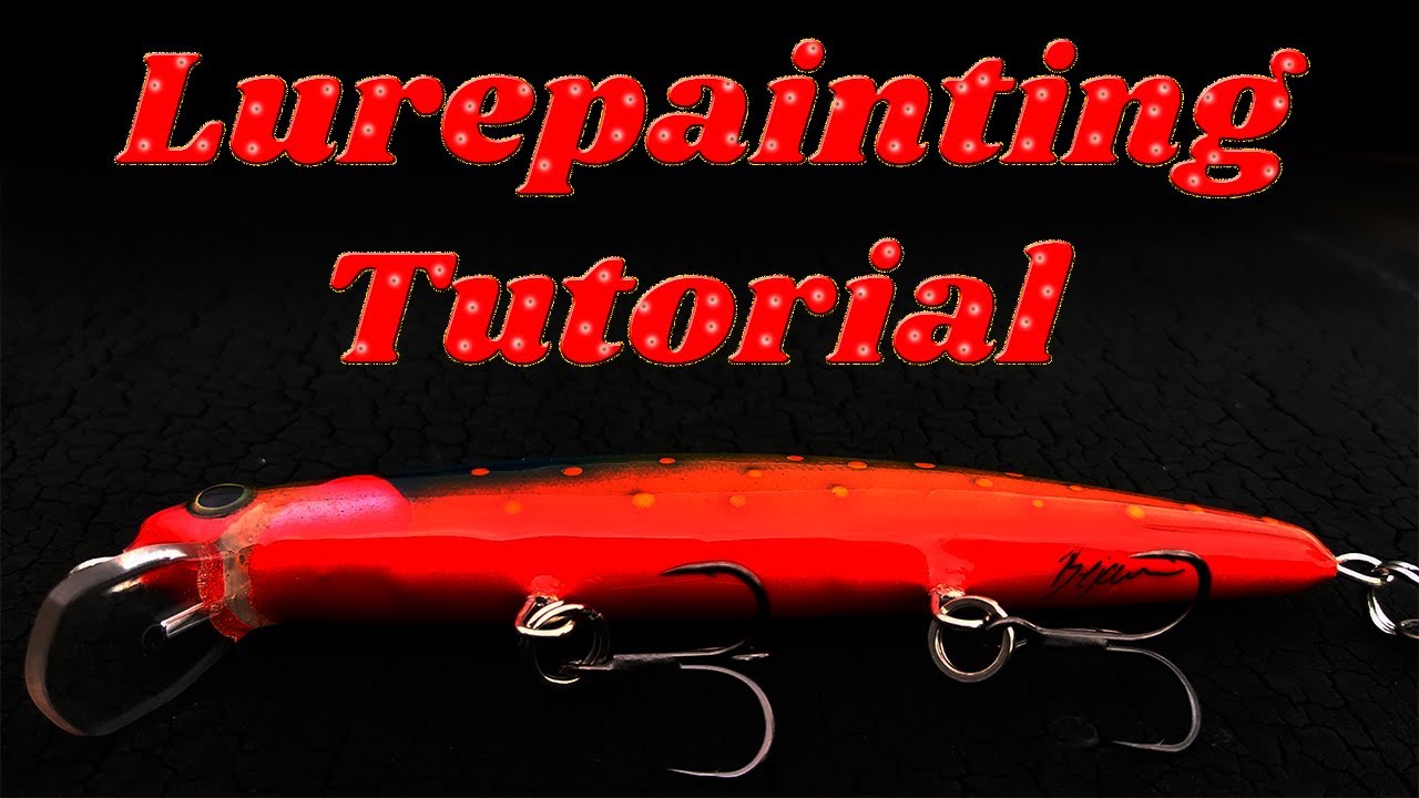How to paint an Arctic Char Pattern on a Balsa Minnow. Lure painting ...