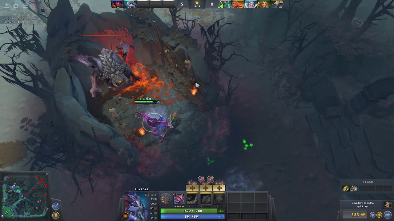 7.07 ( Slardar ) Guardian Sprint along the river , Night Vision talent ...