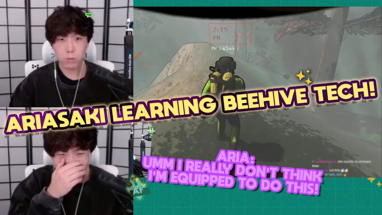 Leslie Lied! Sykkuno is TEACHING Aria the BEEHIVE TECH until something comes and RUINS IT ALL ...