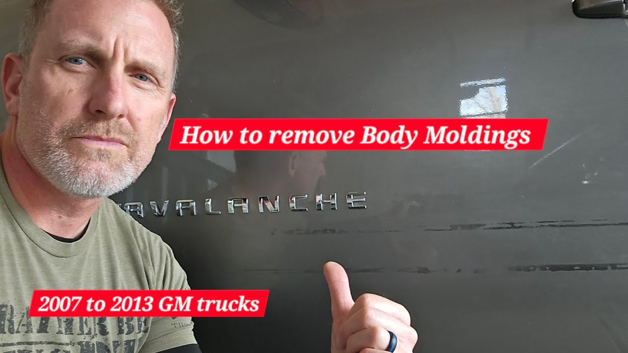 How to Remove Body Molding Chevy Avalanche, Silverado, GMC Sierra ...