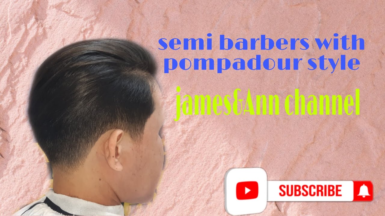 Lady barbers (semi barbers) pompadour style - YouTube