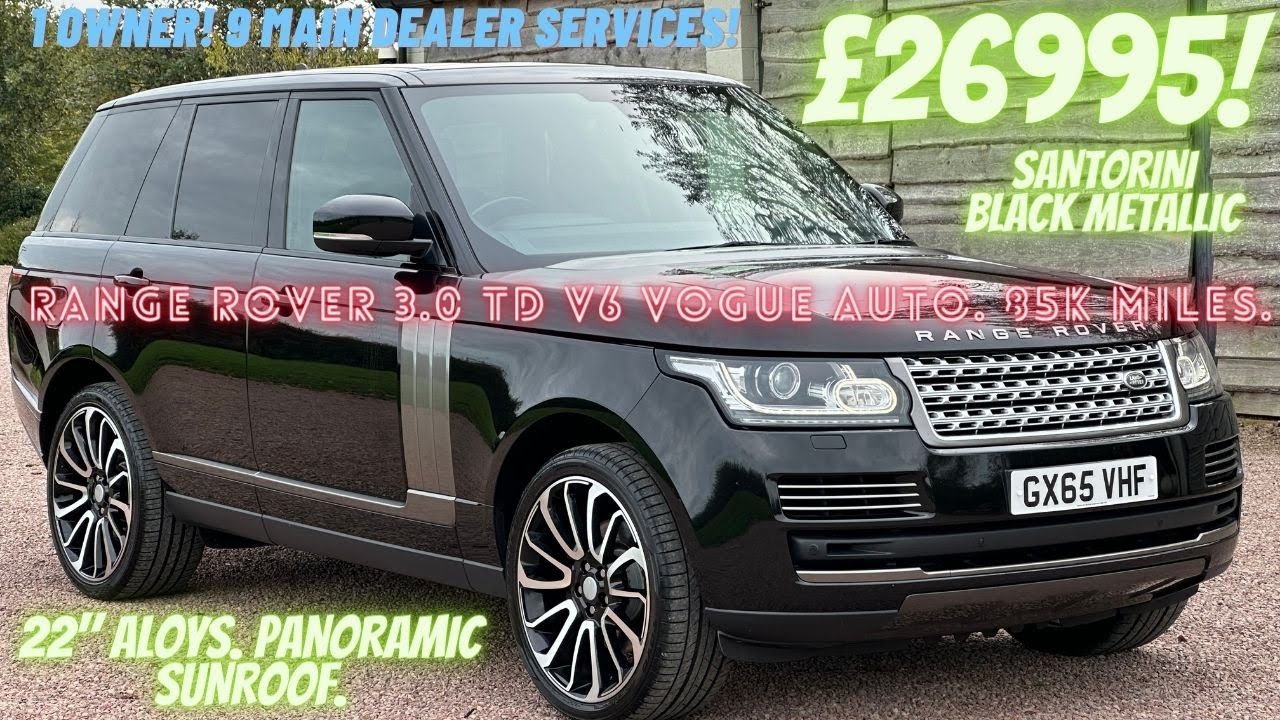 1 Owner!! Range Rover 3.0 TD V6 Vogue Auto 4WD Euro 6 (s/s). - YouTube