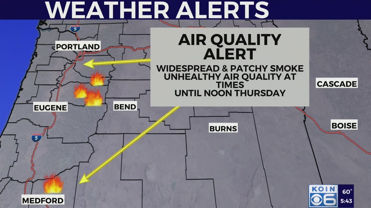 Air Quality Alert In Effect Until Thursday Youtube