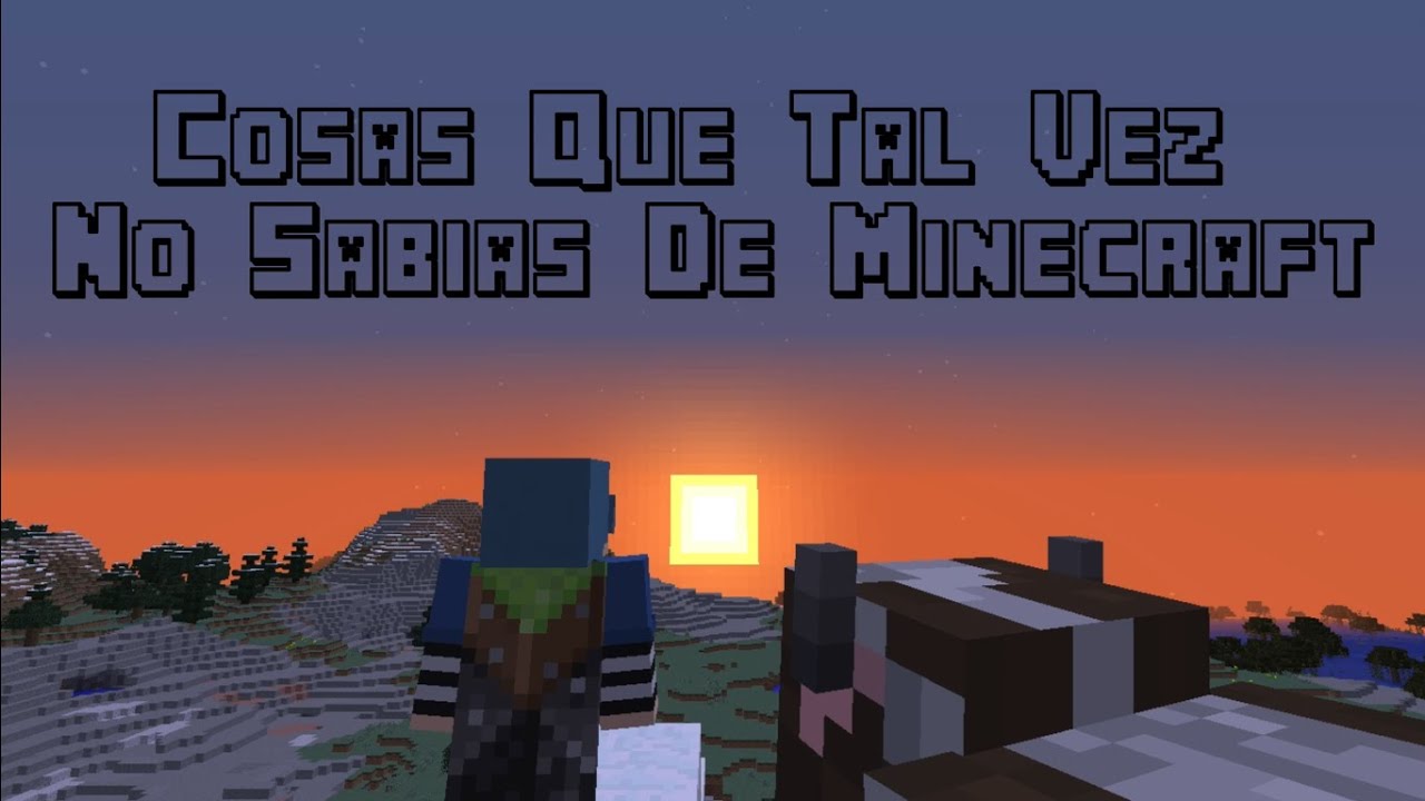 Cosas Que TAL VEZ NO SABIAS De Minecraft 😮 || #minecraft - YouTube