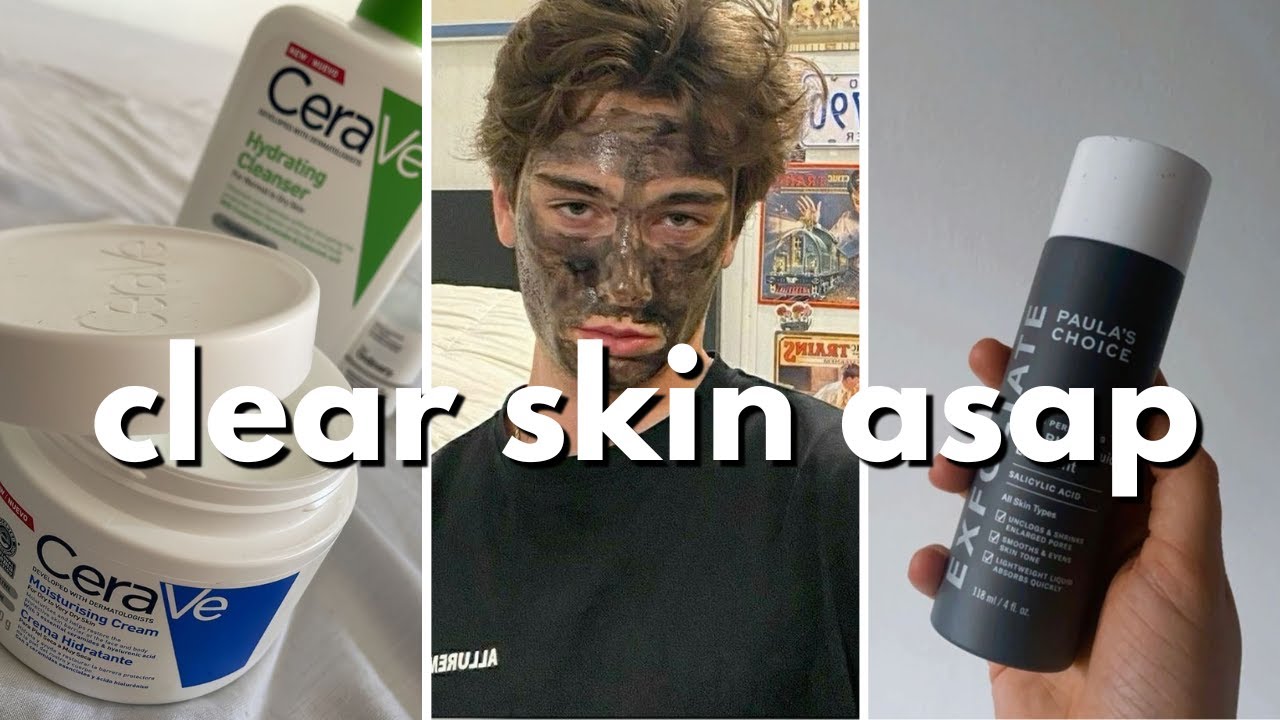 how to get clear skin asap - YouTube