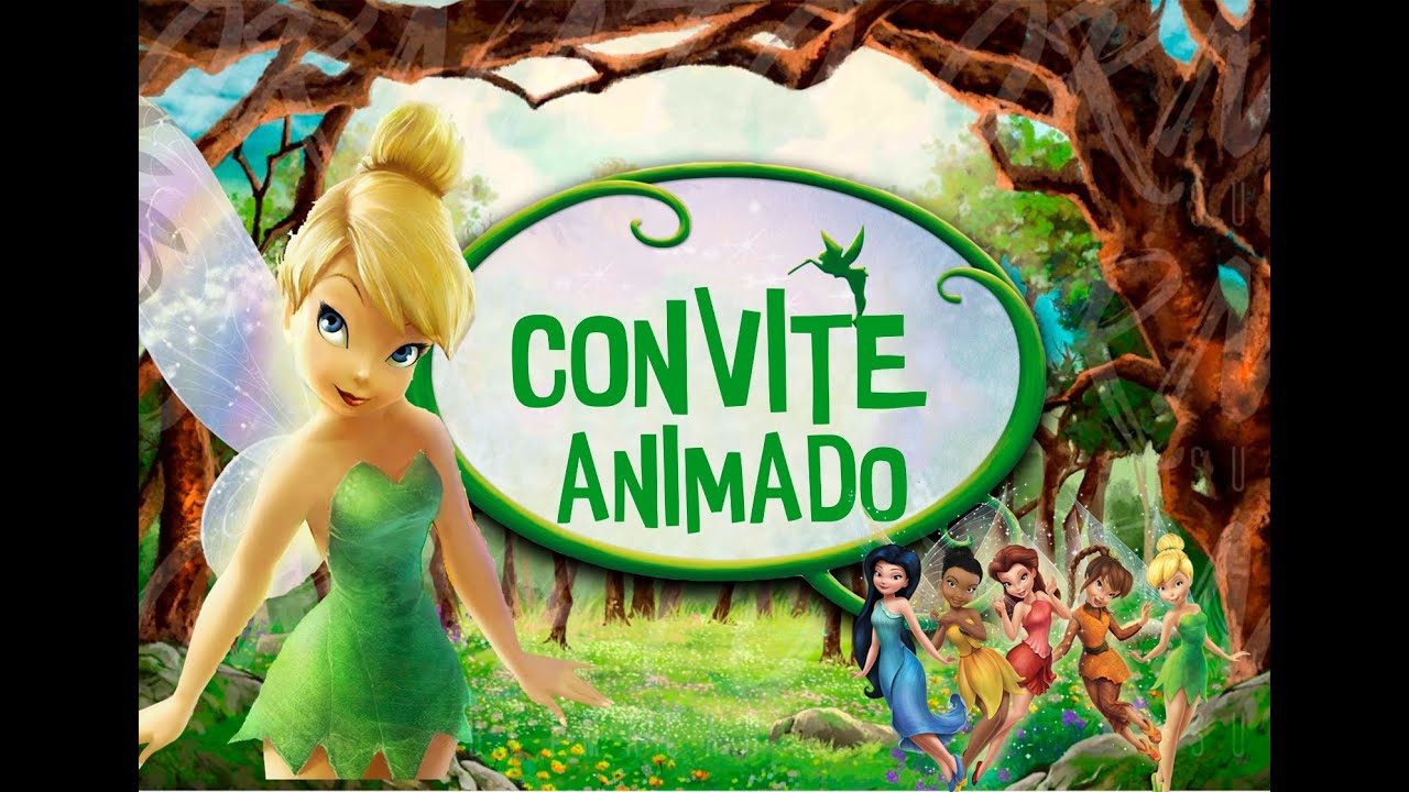 Convite Animado - Sininho e Amigas (sem foto) - YouTube