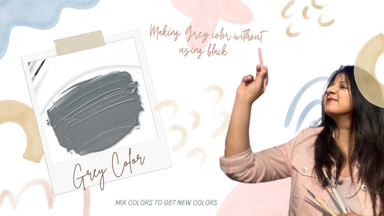 Color Mixing Tutorial || Grey Color || Step By Step - YouTube