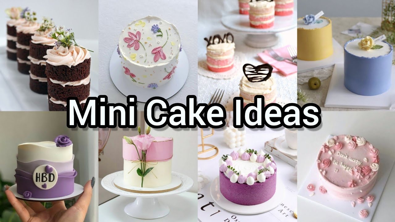 Mini Cake Desing Ideas || Mini Cake Desing || Cake Desings - YouTube