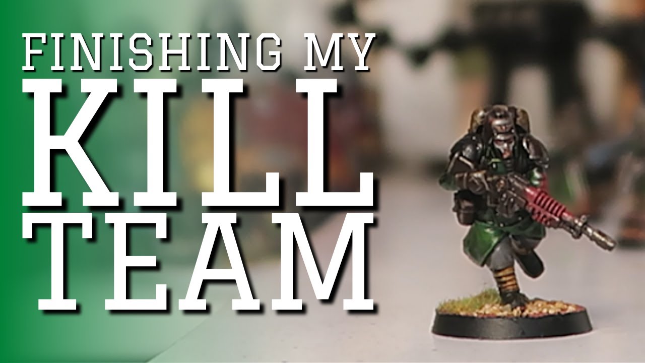 Finishing My Kill Team - Shading, Detailing, Basing & Varnish - YouTube