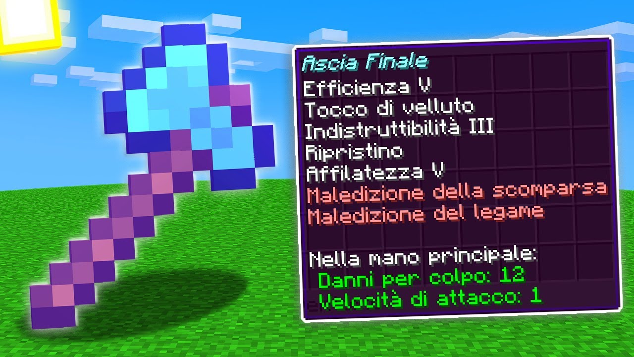 HO SPESO TUTTI I MIEI DIAMANTI PER QUEST'ASCIA - Minecraft ITA - YouTube