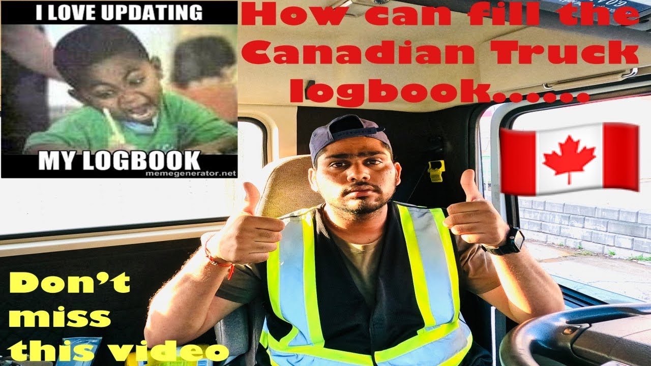 How can fill out the Canadian truck logbook.... - YouTube