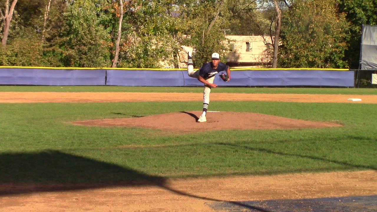 Eli Baez 6'3 RHP Lackawanna College Scout Day Bullpen - YouTube