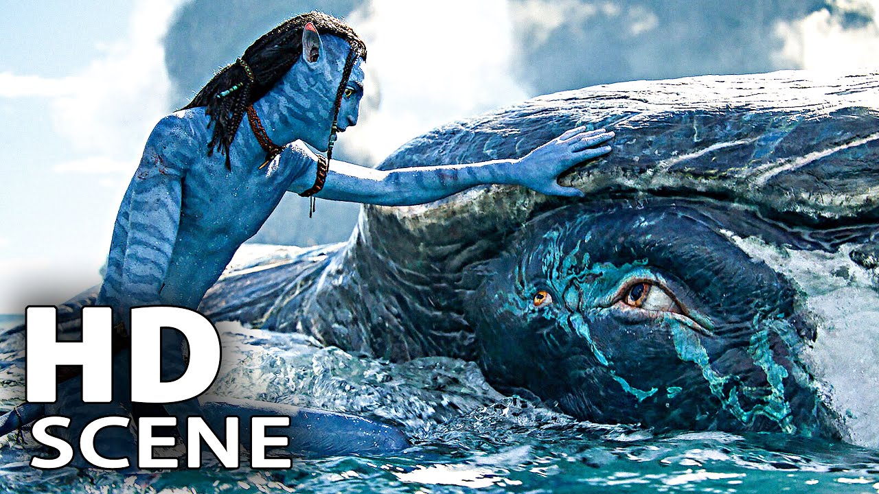 Lo'ak Helps The Tulkun Scene - AVATAR 2: The Way Of Water Movie Clip ...