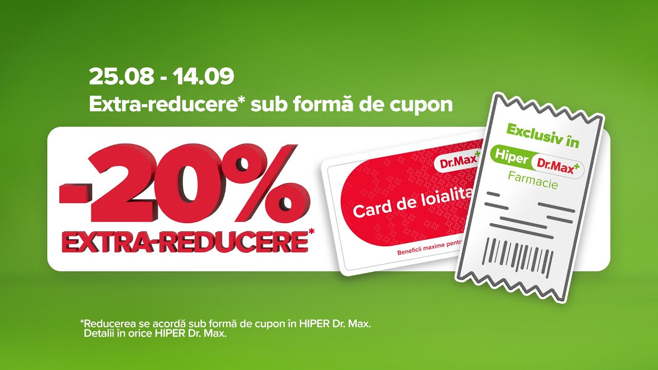 Ai 20% extra-reducere în orice HIPER Dr. Max - YouTube