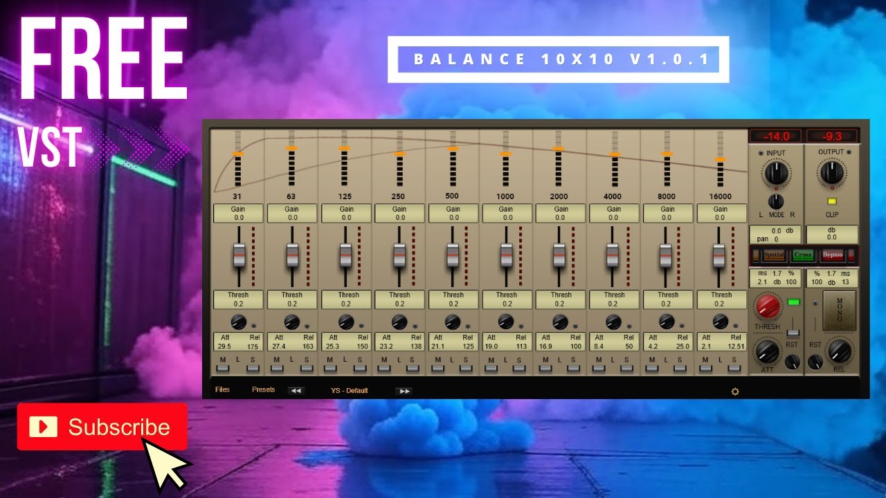 Free VST Plugin YS Balance 10x10 v1.0.1💥 - YouTube