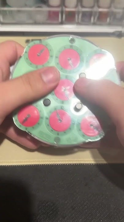 Watermelon themed QiYi Clock 🍉 #youtubeshorts #modding #clock #watermelon #rubikscube #custom ...