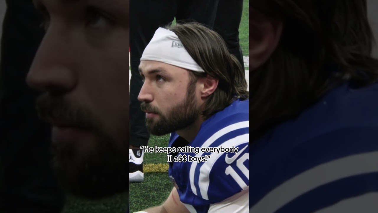 Colts quarterback Gardner Minshew reacts to Maxx Crosby trash talk