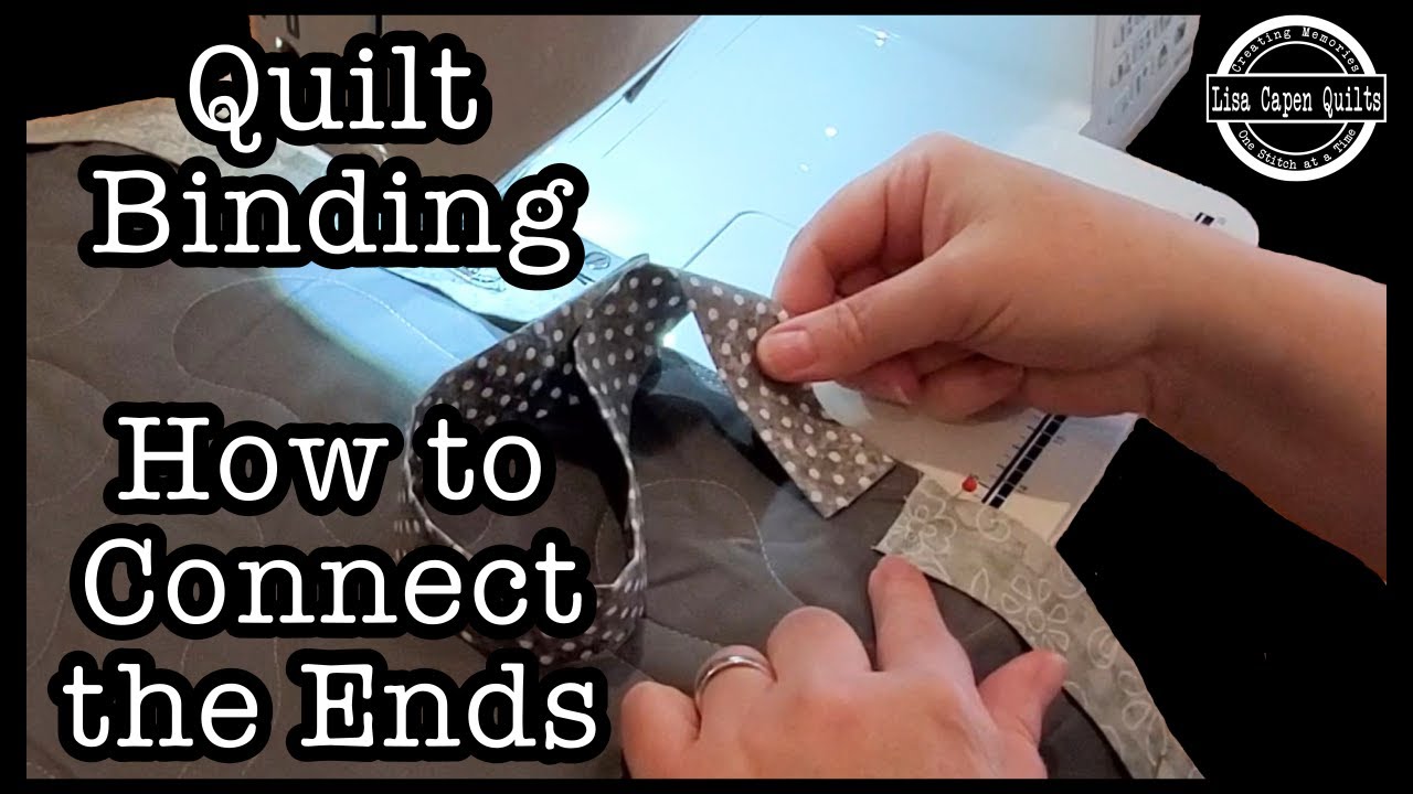 Quilt Binding - Easy way to connect the ends WITHOUT special rulers - Super QUICK - YouTube