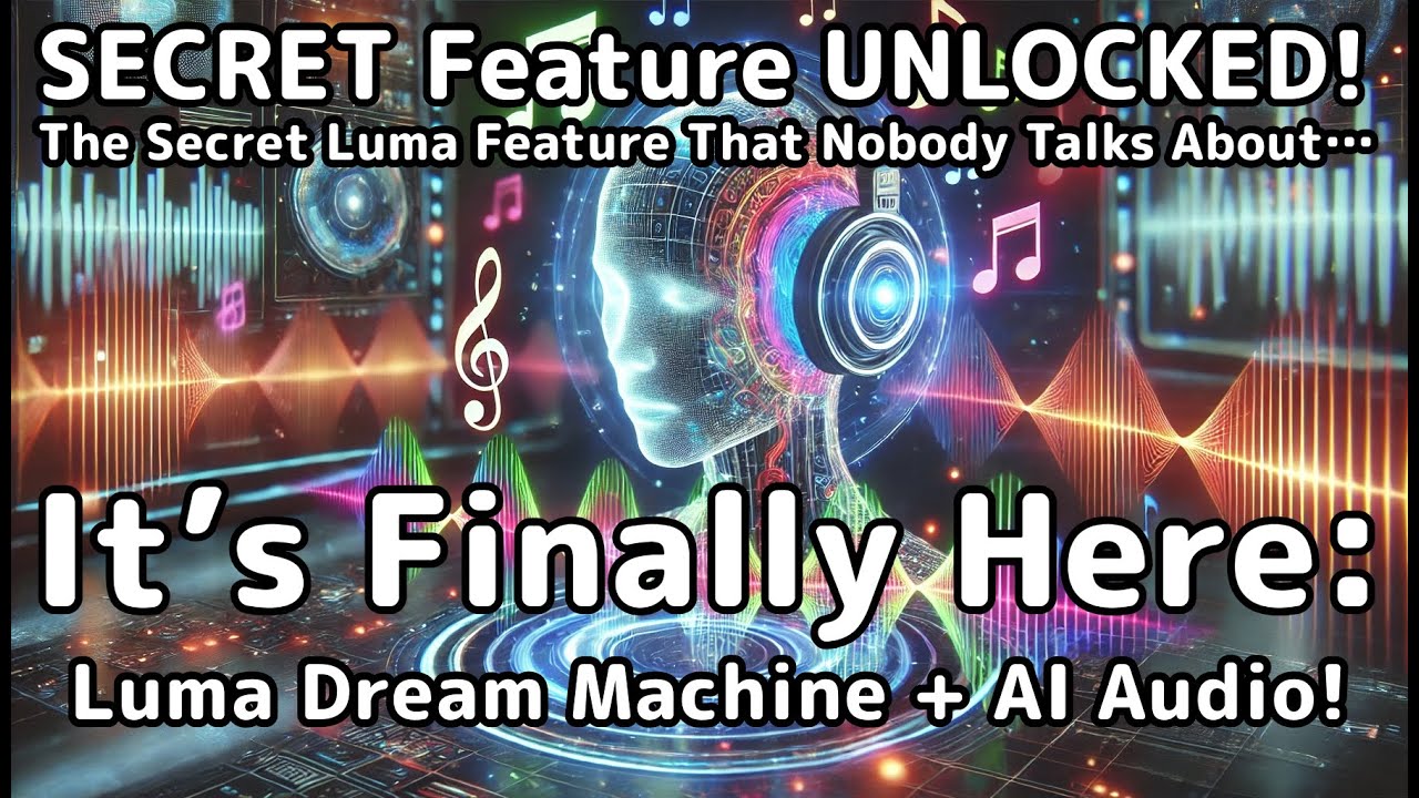 It’s Finally Here – Luma Dream Machine & AI Audio Revolution in Video ...