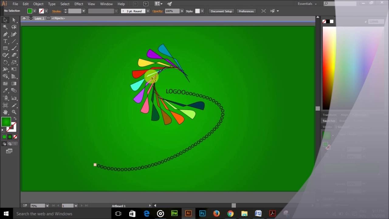 Adobe illustrator tutorial for beginers - YouTube