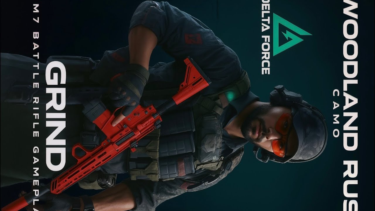Delta Force Woodland Camo Grind #1M7 Battle Rifle + Global Code - YouTube