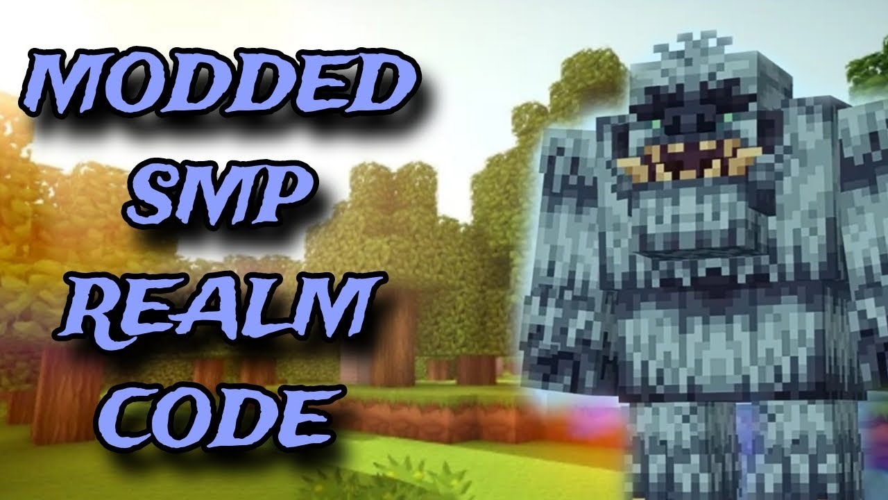 *NEW* BEST MODDED SMP REALM CODE FOR MINECRAFT BEDROCK EDITION! - YouTube