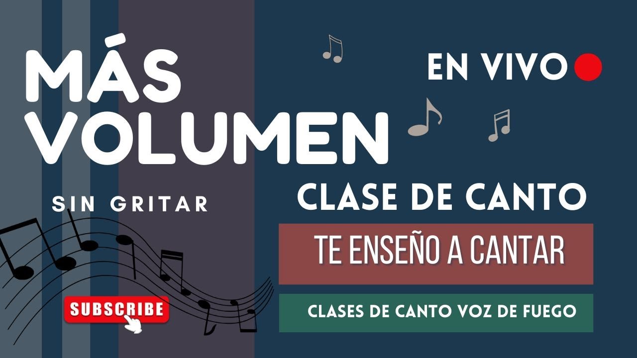 ¿CÓMO TENER MÁS VOLUMEN EN MI VOZ? | Técnica Vocal | Clases de Canto ...