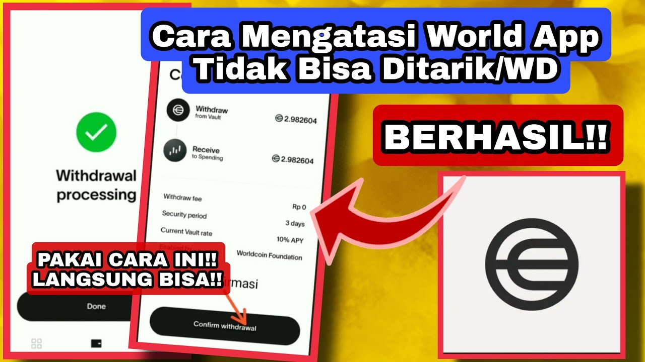 Cara Mengatasi World App Tidak Bisa Ditarik || Kenapa Worldcoin Tidak ...