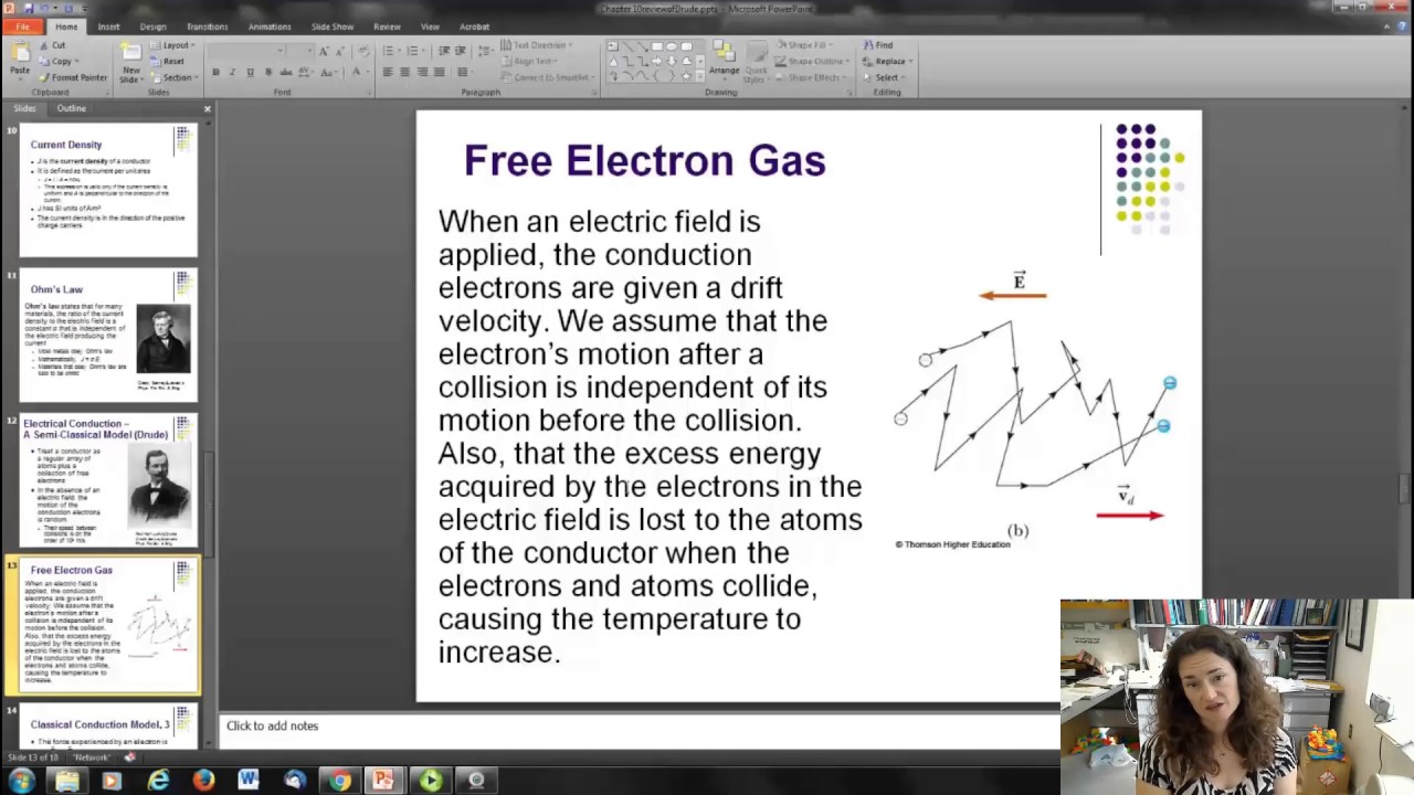 Review of Drude Model of Conduction - YouTube
