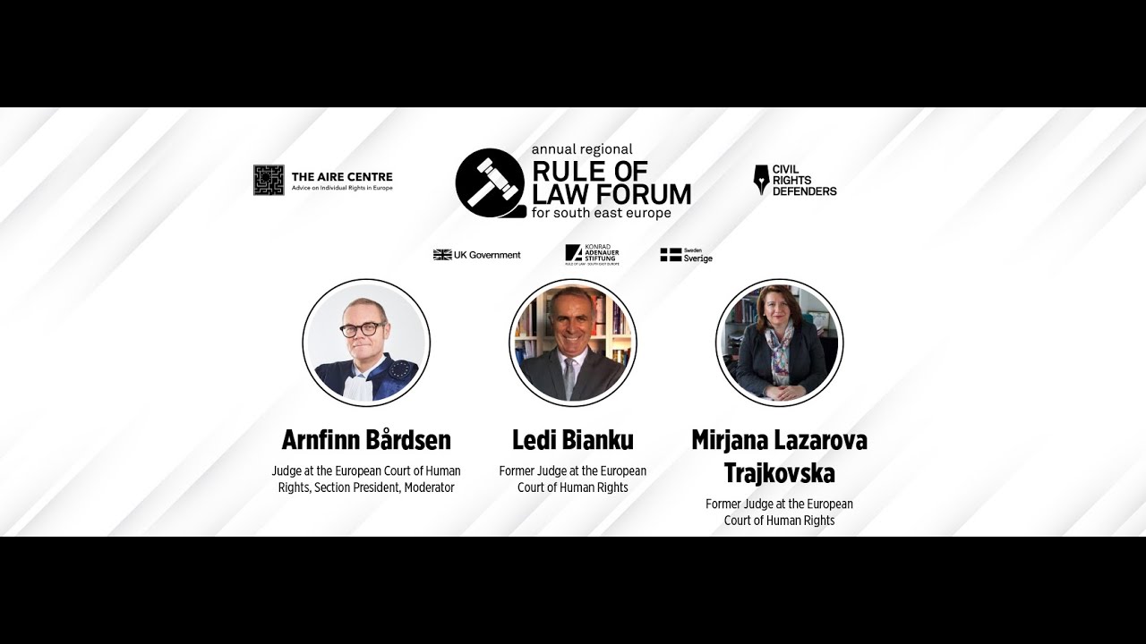 Rule Of Law Forum 2022 - Panel Discussion "Lessons learned - future ...