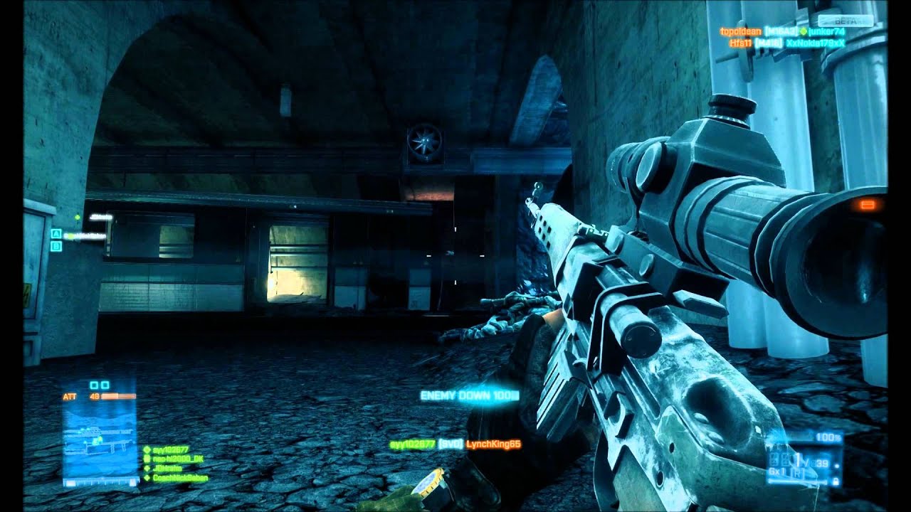 BF3 BETA SVD Gameplay - YouTube