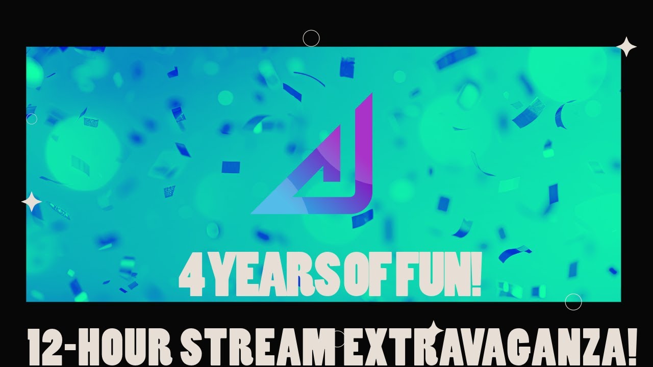 🔴 LIVE 12 hour Stream celebrating 4 years of streaming! - YouTube