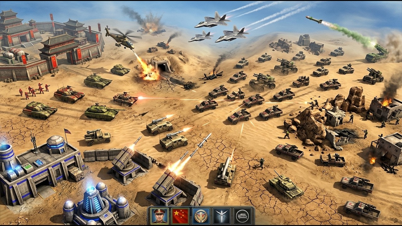 Eight Command & Conquer Generals Zero Hour | Hard Army - YouTube