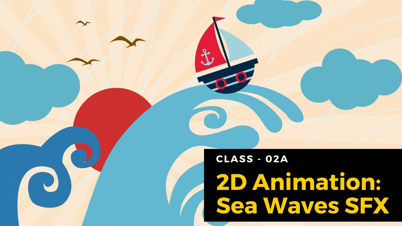 Sea Wave and Fish Jump 2D Classical Animation by Edwin Sapalasan ...