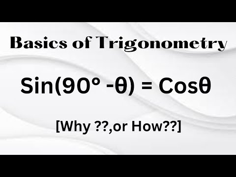 Sin(90°-θ)= Cosθ. Why?? ,Or How?? - YouTube