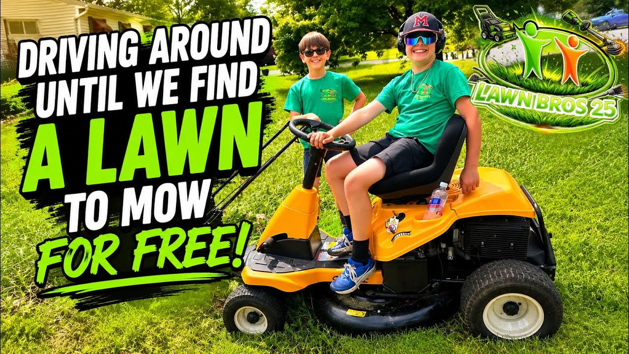 Can We Mow Someone’s Lawn for Free on Our First Attempt? - YouTube