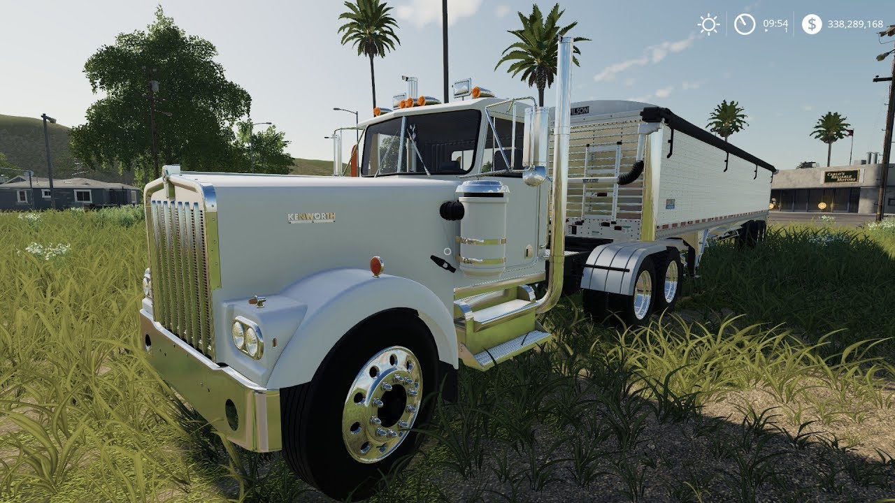 Farming Simulator 19 FIRST SEMI MOD KENWORTH W900 - YouTube