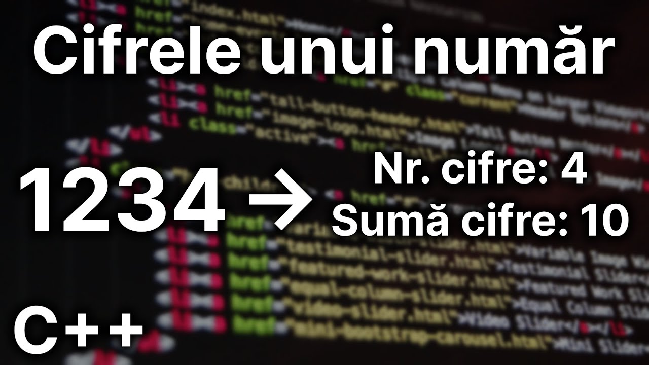 Determinarea cifrelor unui număr: suma cifrelor, numărul de cifre ...