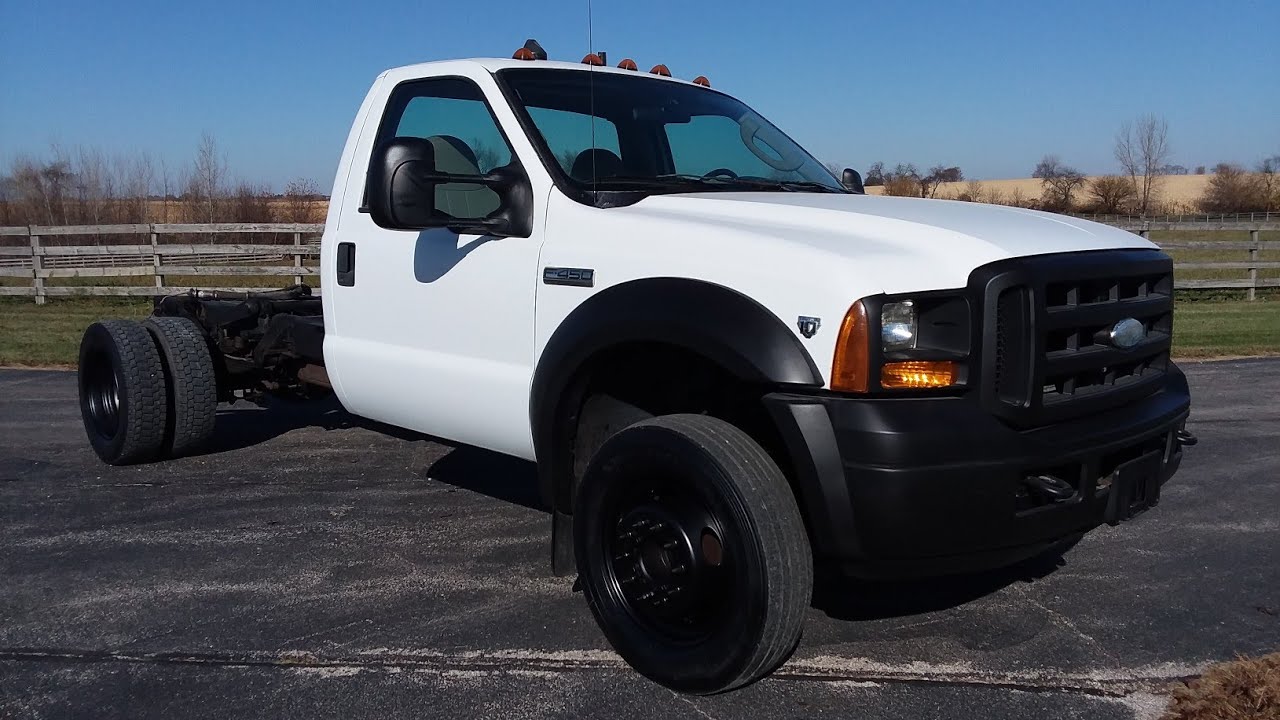 2006 Ford F450 V10 Cab & Chassis Tour and Test Drive - YouTube
