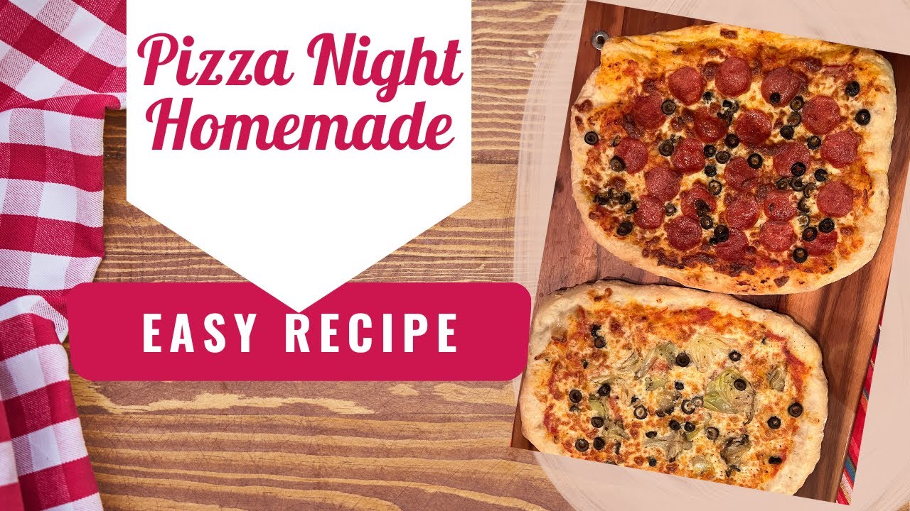 Pizza night! Homemade pizza dough - YouTube