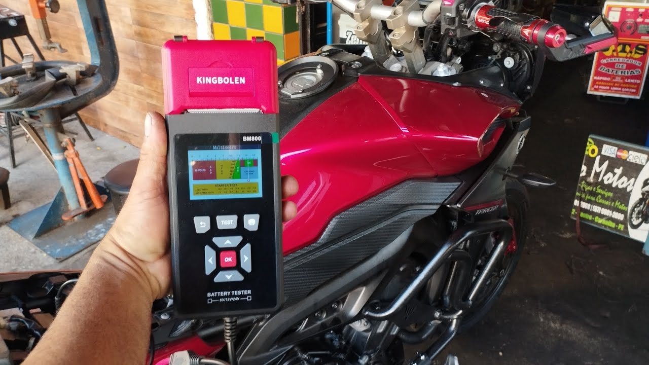 MT09 tracer 900 2017 teste e substituição da bateria como saber se a ...